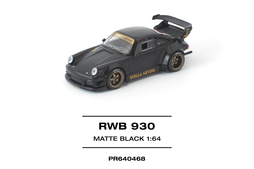 RWB 930 Matte Black Stella Artois 1:64 - Pop Race Pre-Order | 303 ...