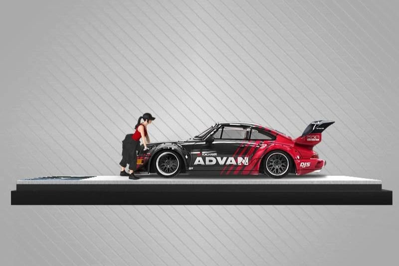 (MS640864-1) Porsche RWB (Advan Livery) (High Wing version) with figur ...