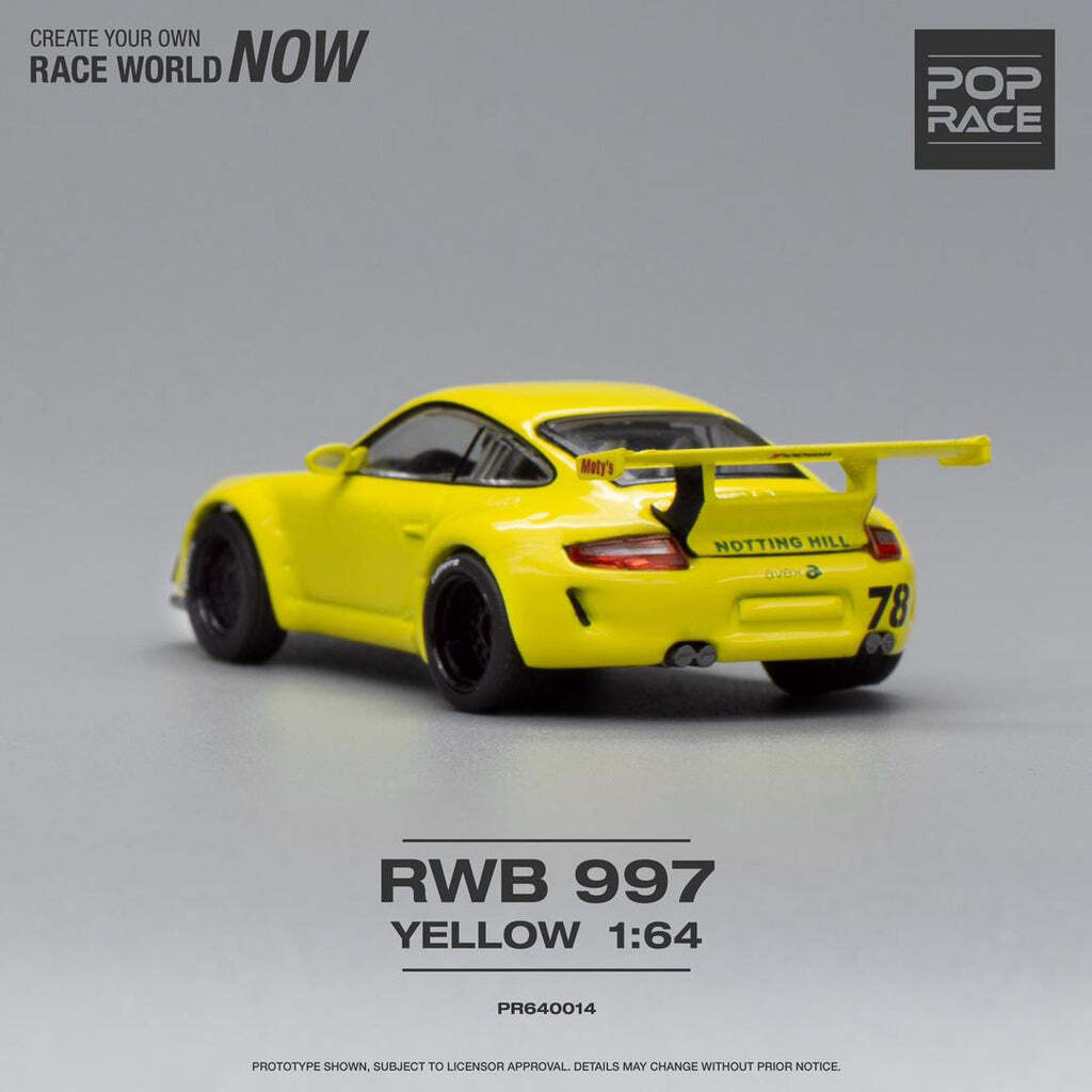 Porsche RWB 997 Notting Hill (Yellow) – 303 Exclusive Diecasts
