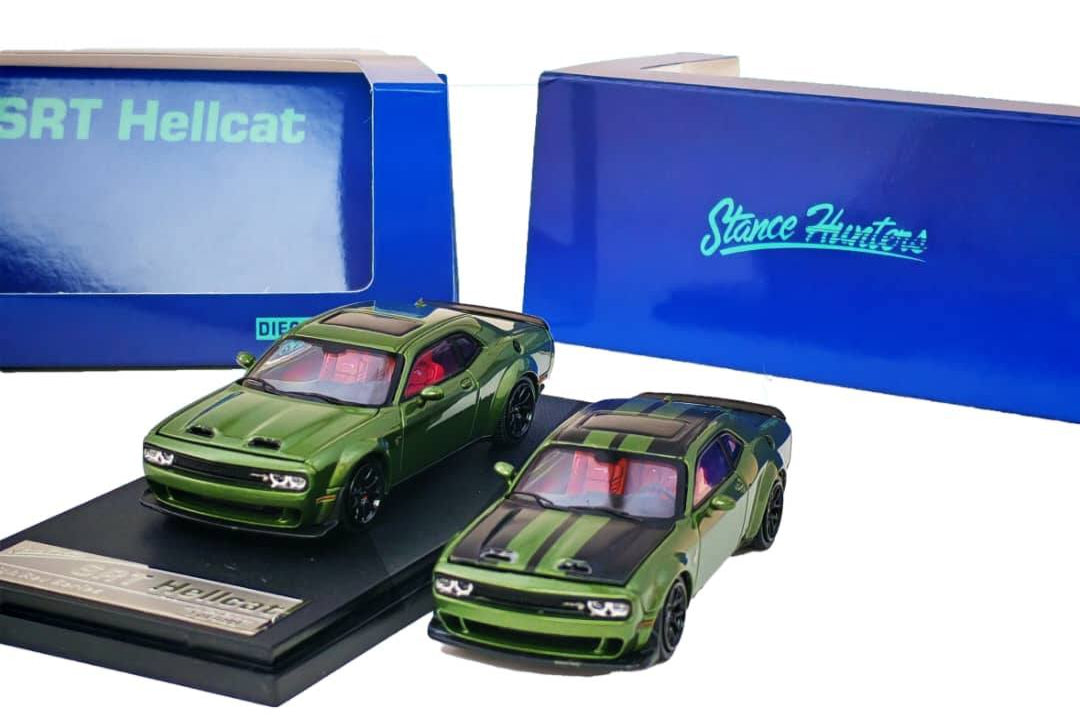 Stance Hunters - Dodge SRT Hellcat olive green – 303 Exclusive Diecasts