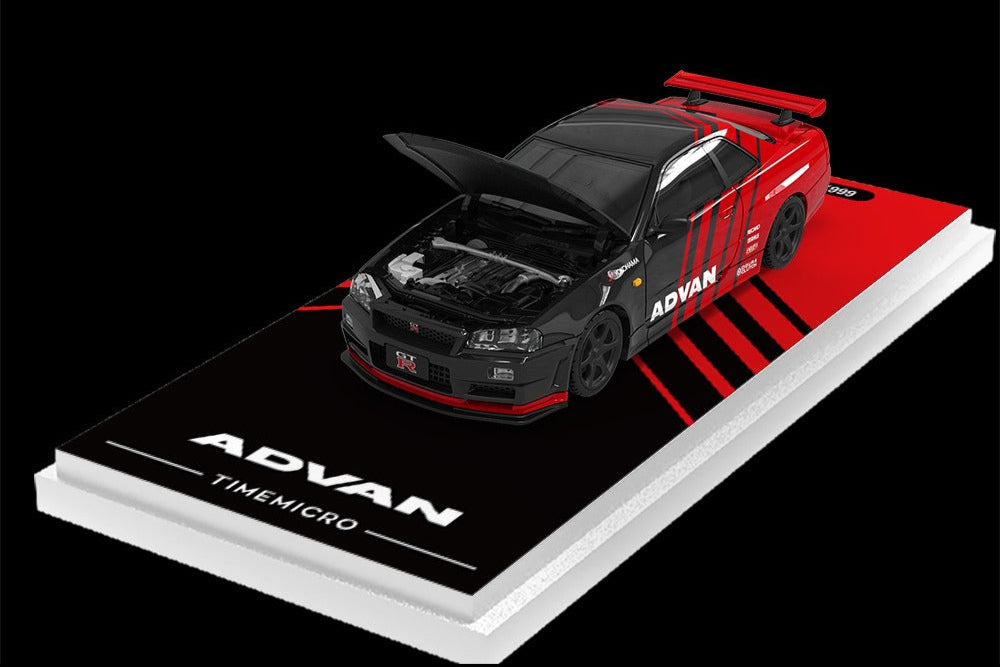(Pre-Order) (TM646316) Skyline R34 Advan livery – 303 Exclusive Diecasts
