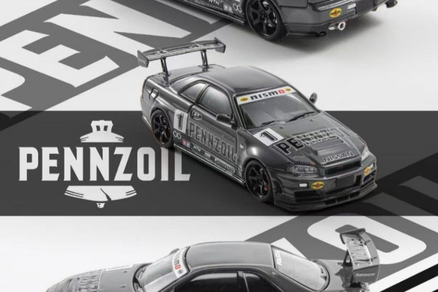 (Pre-Order) Skyline GT-R R34 Nismo Z-Tune version Penzoil livery (Grey ...