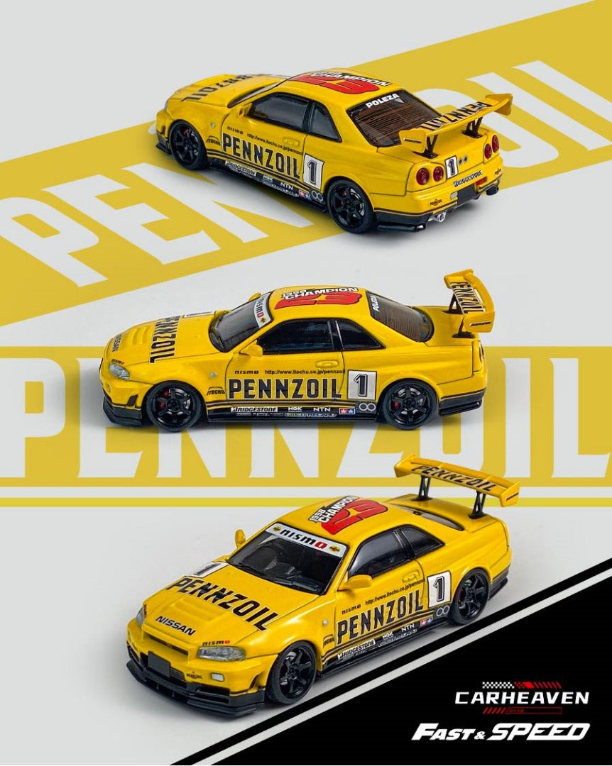 (Pre-Order) Skyline GT-R R34 Nismo Z-Tune version Penzoil livery (Yell ...