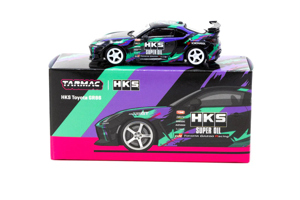 Tarmac Works - HKS Toyota GR86 Black – 303 Exclusive Diecasts